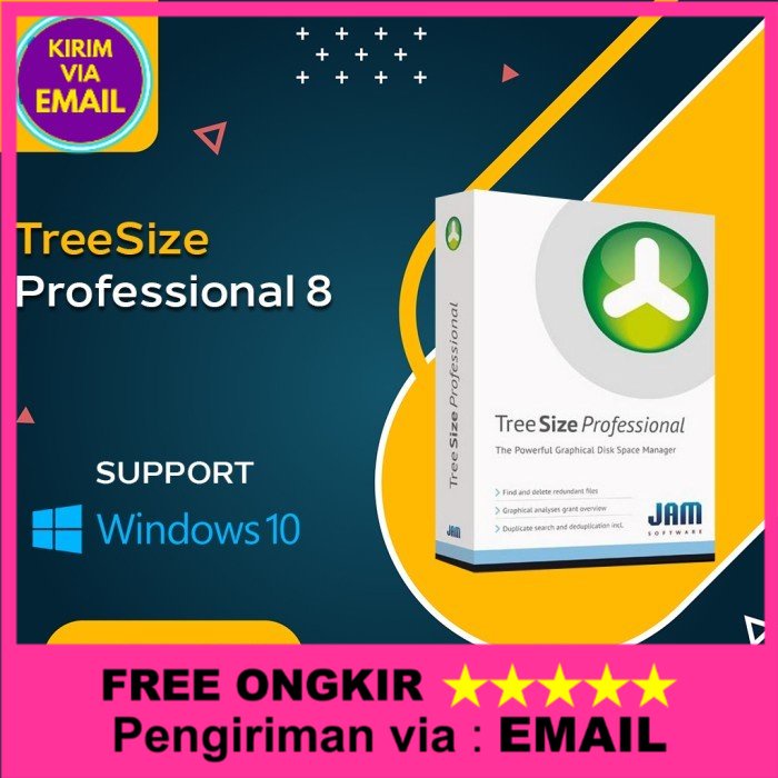 Jual Software Manager Space Harddisk: TreeSize Professional 8 [Win ...
