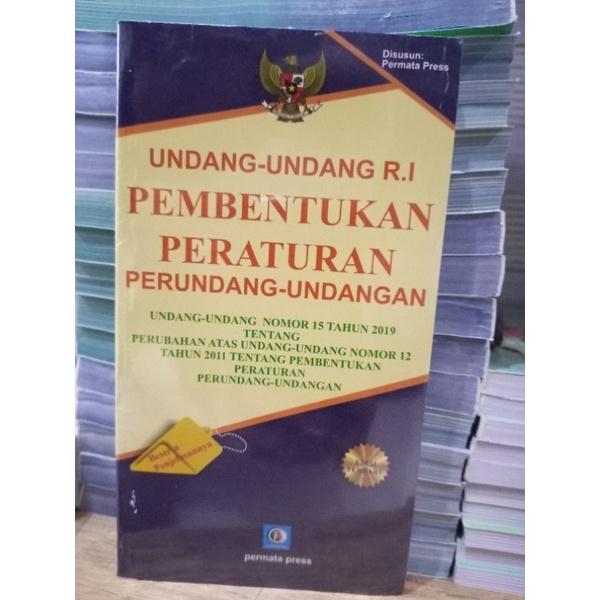 Jual UNDANG-UNDANG R.I PEMBENTUKAN PERATURAN PERUNDANG-UNDANGAN ...