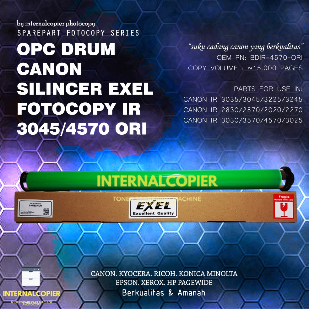 Jual Bear Drum OPC Silincer Canon Fotokopi Exel IR 4570 3570 3045 3035 2270 2870 2230 3225 Mesin ...