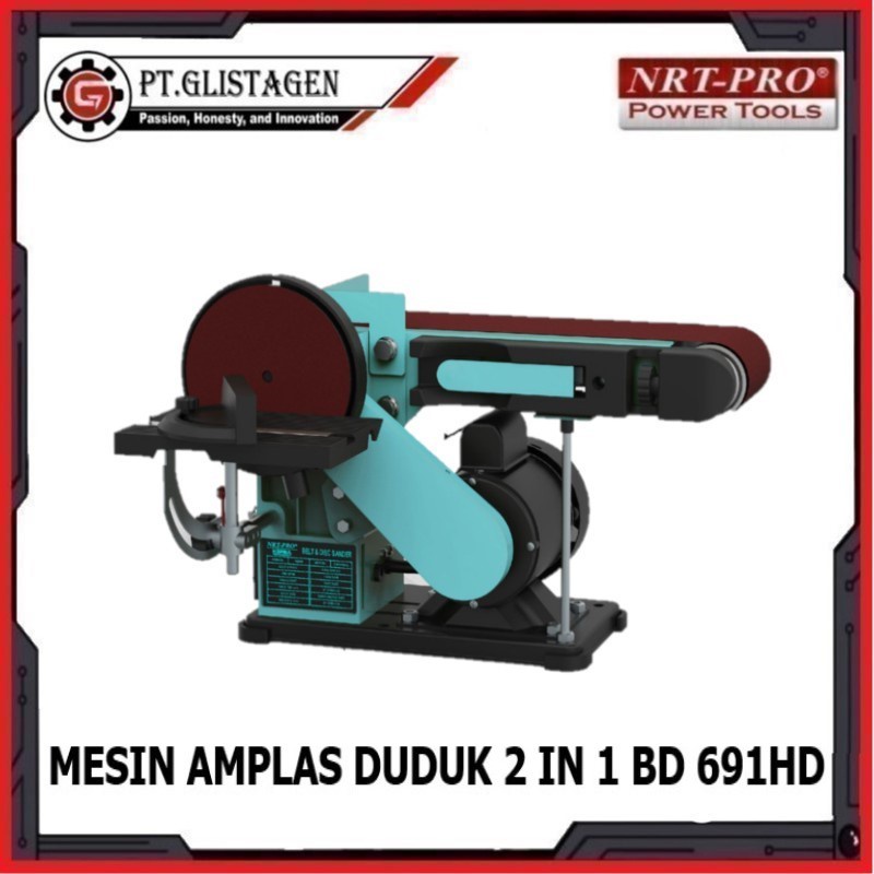 Jual Mesin Amplas Duduk Belt Disc Sander NRT PRO BD 691 HD | Shopee ...