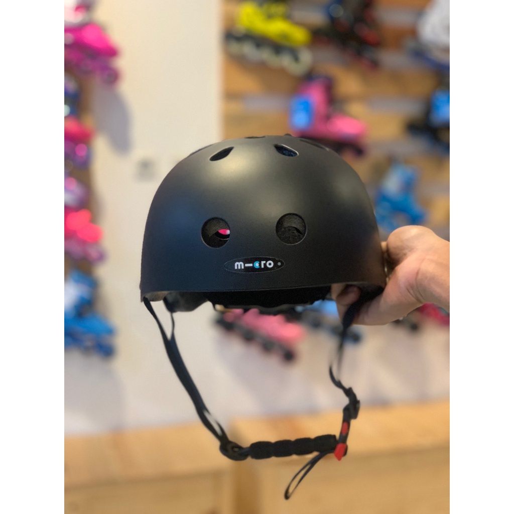 Jual Helm Sepatu Roda Inline Skate Micro Round Black | Shopee Indonesia