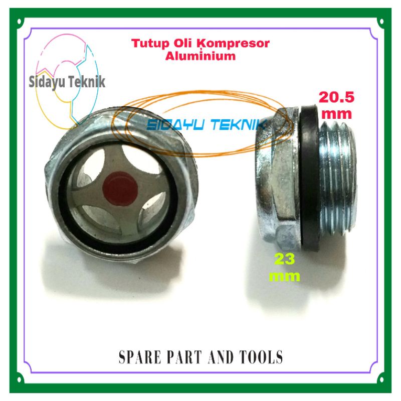 Jual Tutup Oli Kompresor Angin Aluminium Portable | Shopee Indonesia