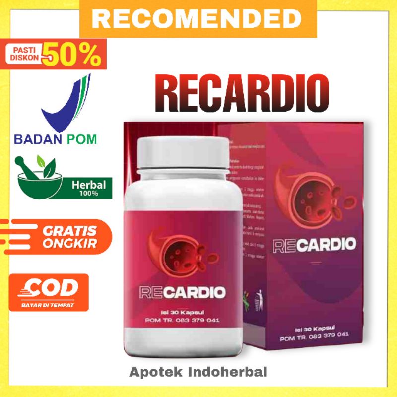 Jual RECARDIO Obat Herbal Hipertensi Jantung Tekanan Pembuluh Darah ...