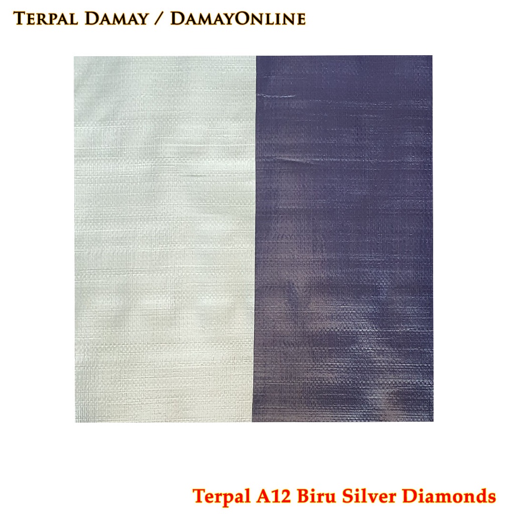 Jual Terpal Rol A12 Biru Silver Korea Diamonds ( Harga / Rol ) | Shopee ...