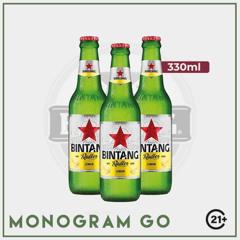 Jual Beer Bintang Radler Lemon 330ml (3 Bottles) | Shopee Indonesia