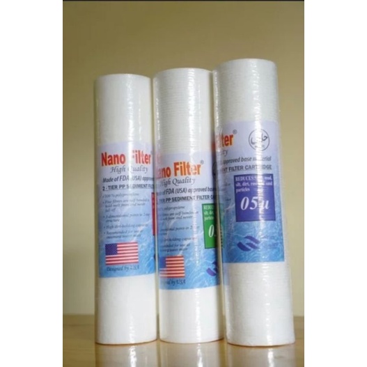 Jual catridge/filter isi ulang/sediment filter/filter air/housing ...