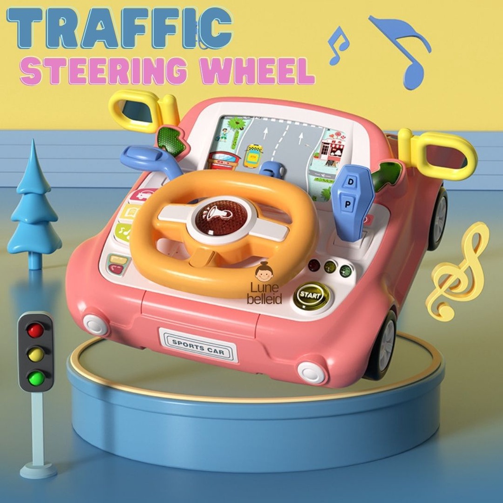 Jual Traffic Steering Wheel / Mainan Anak Setir Setiran Mobil / Race ...