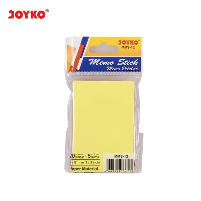 Jual Memo Stick / Sticky Notes / Kertas Memo Tempel Joyko MMS-12 ...