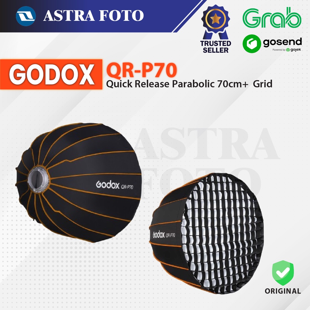 Jual Godox QR-P70 with Grid Quick Release Parabolic Softbox 70cm | Shopee Indonesia