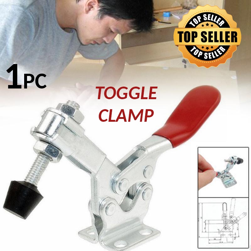 Jual 1 PC Vertical Hold Down Handle Toggle Clamp Clamping Klem Hand ...