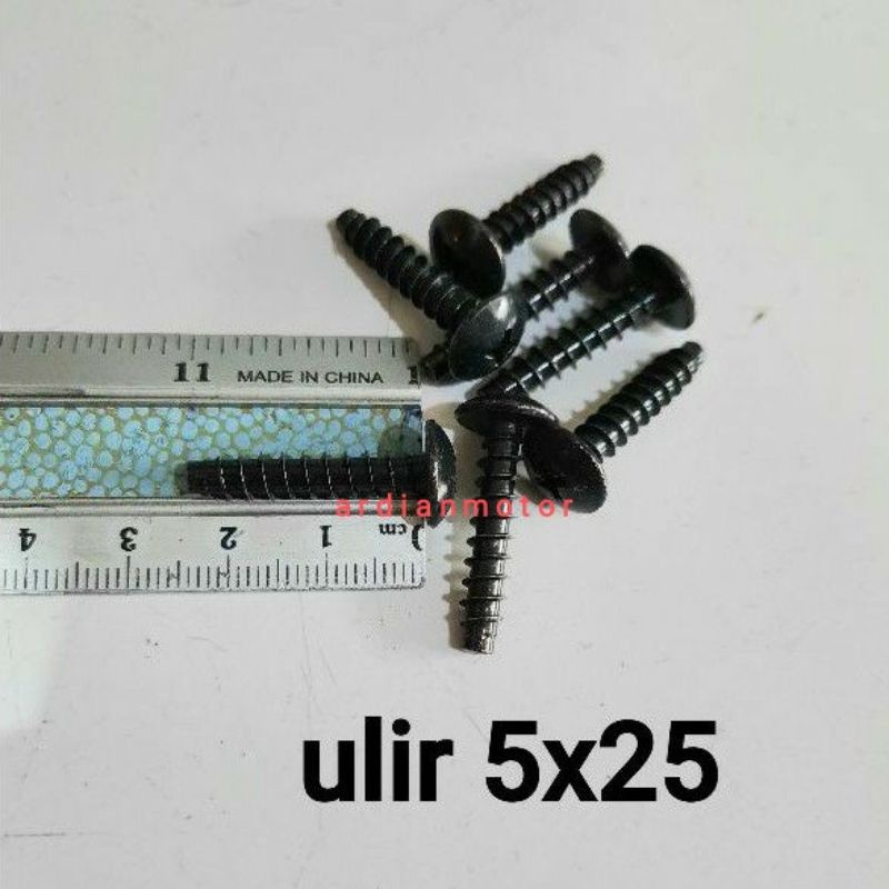 Jual Baut ulir 5x25 filter/baut filter 5x25 kualitas super | Shopee ...