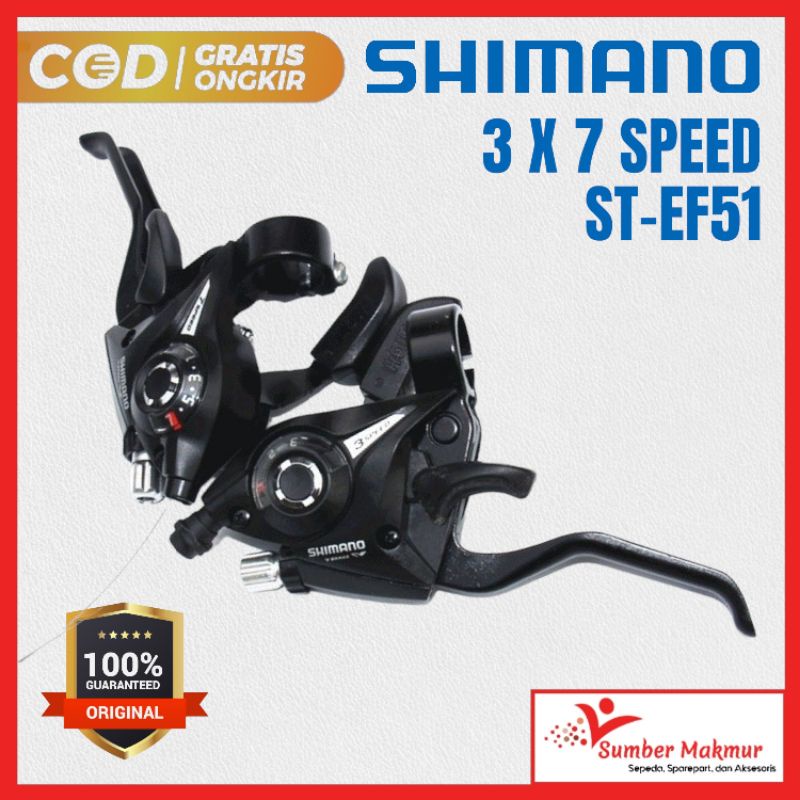 Jual Shifter Handle Brake Rem Operan SHIMANO ST-EF51 3 x 7 Speed ...