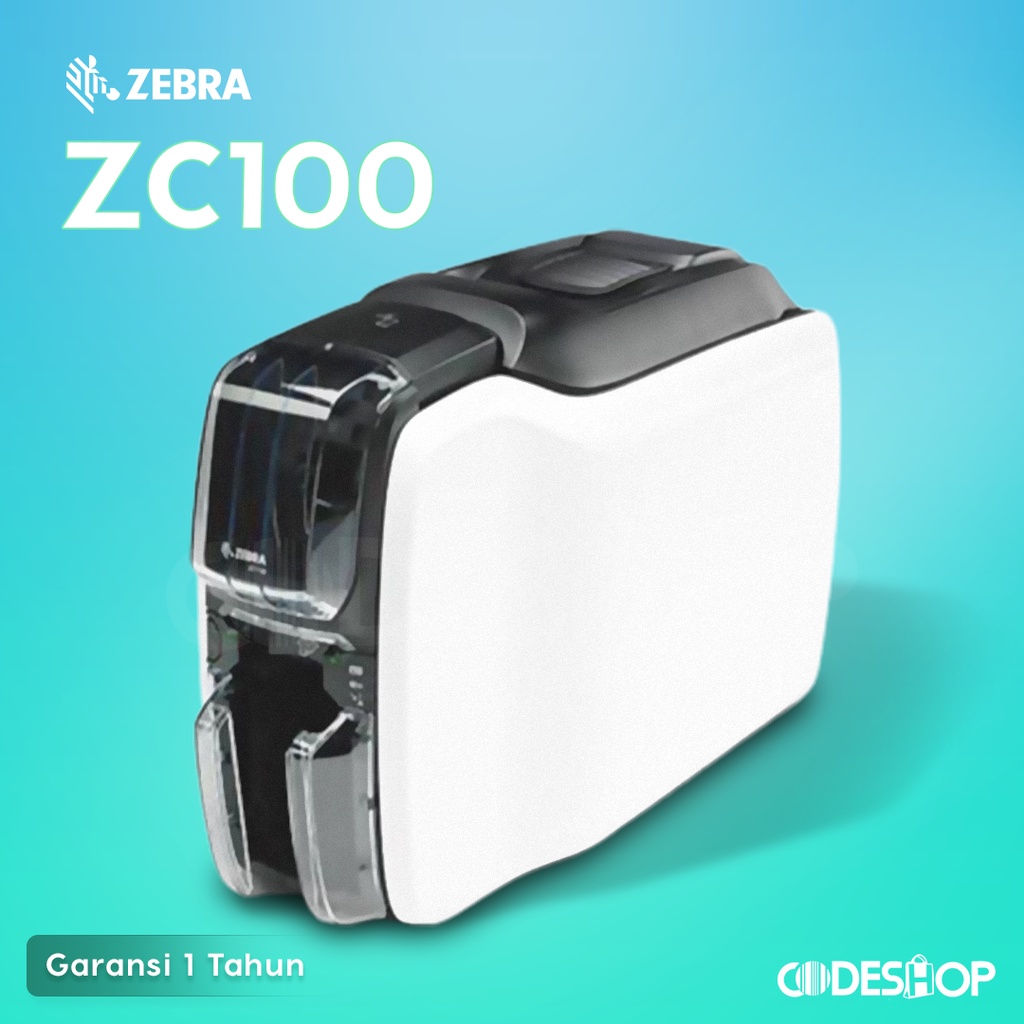 Jual ID CARD PRINTER KARTU ZEBRA ZC100 PENGGANTI ZXP SERIES 3 | Shopee Indonesia