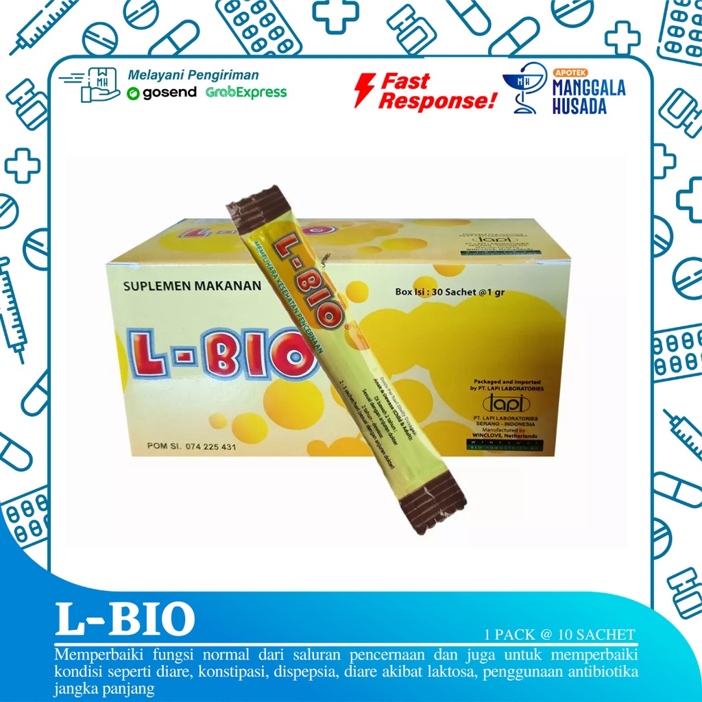 Jual L - BIO SUPLEMEN PROBIOTIK PER PACK @ 10 SACHET | Shopee Indonesia