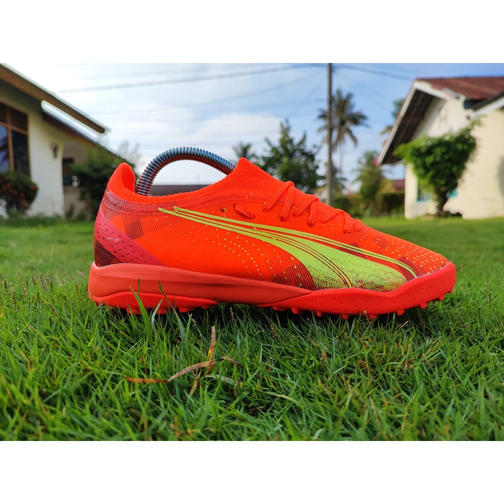 Jual Sepatu Futsal Puma Ultra Match turf Fiery Coral | Shopee Indonesia