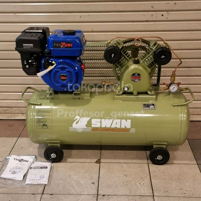 Jual Kompresor angin swan 2 hp ( pk ) 2hp komplit engine TSUZUMI SVU ...