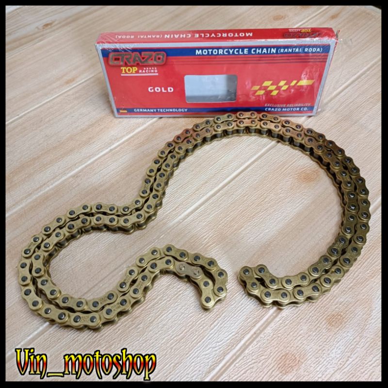 Jual Rantai CRAZO Racing 415H GOLD 130L untuk semua motor bebek sport trail | Shopee Indonesia