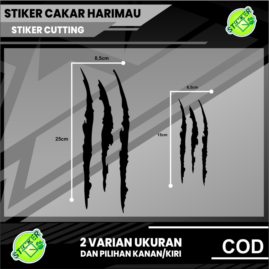 Jual STIKER CAKAR HARIMAU NGABERS STIKER CAKAR NGABERS MOTOR VARIO BEAT ...