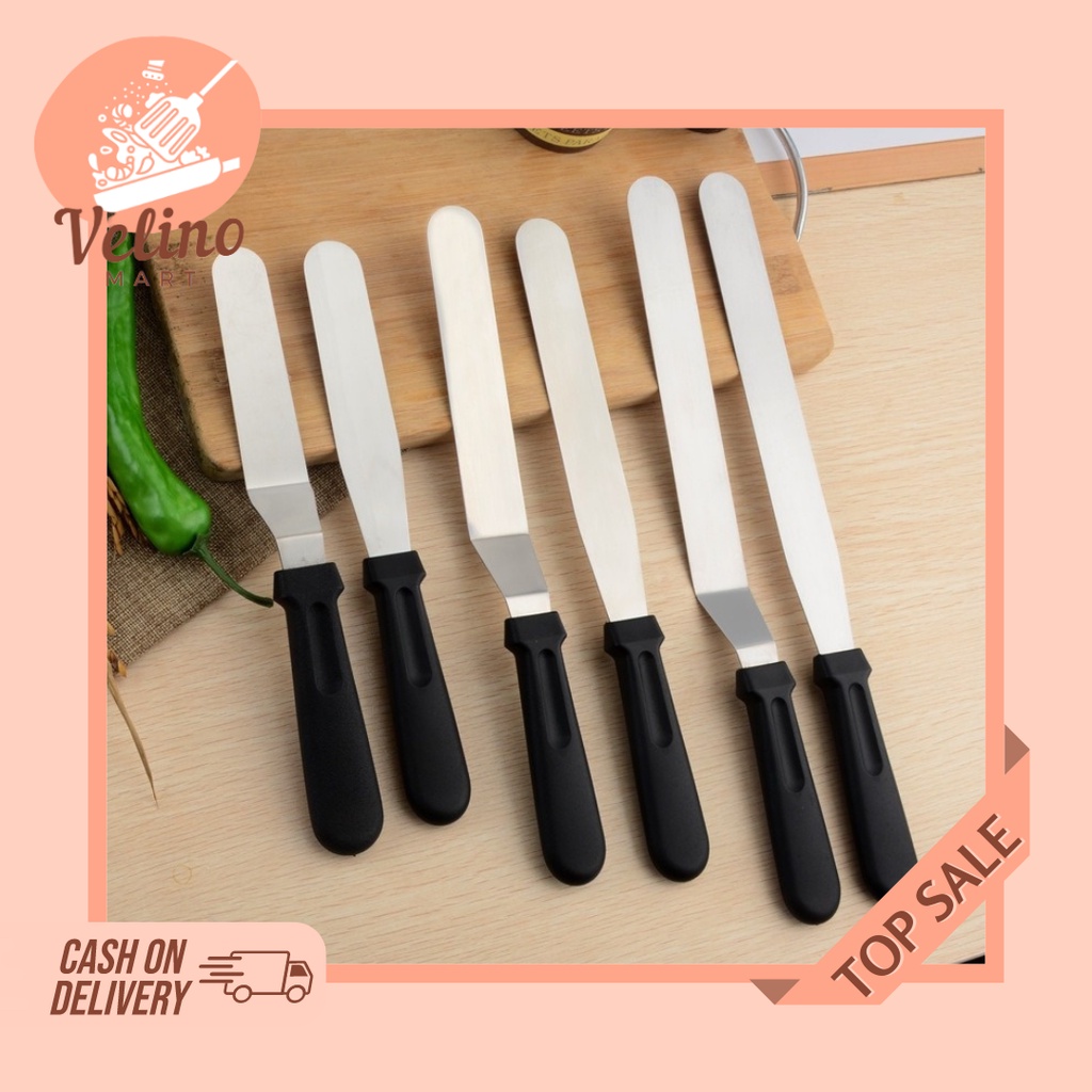 Jual Spatula Butter Cream / Butter Cream Knife / Pisau Kue Perata Cream ...
