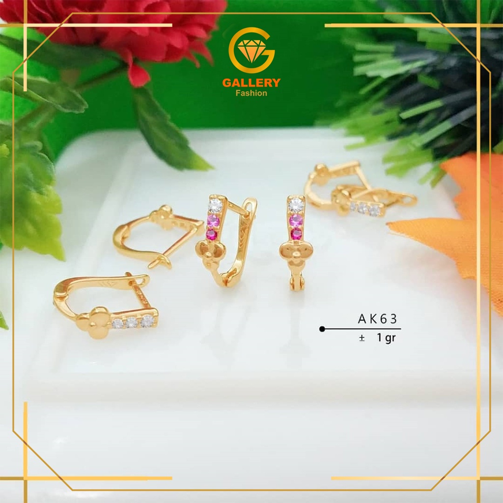 Jual ANTING KLIP EMAS ASLI KADAR 375 / 8K DAN GOLD 6K ANTING KLIP ...