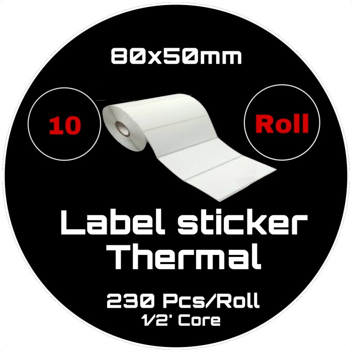 Jual Printer Label Sticker Thermal 80X50 U/ Panda Prj-80Bl Printer ...