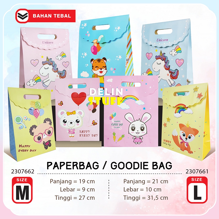 Jual Tas Ulang Tahun Anak Unicorn Goodie Bag Ulang Tahun Anak Animal ...