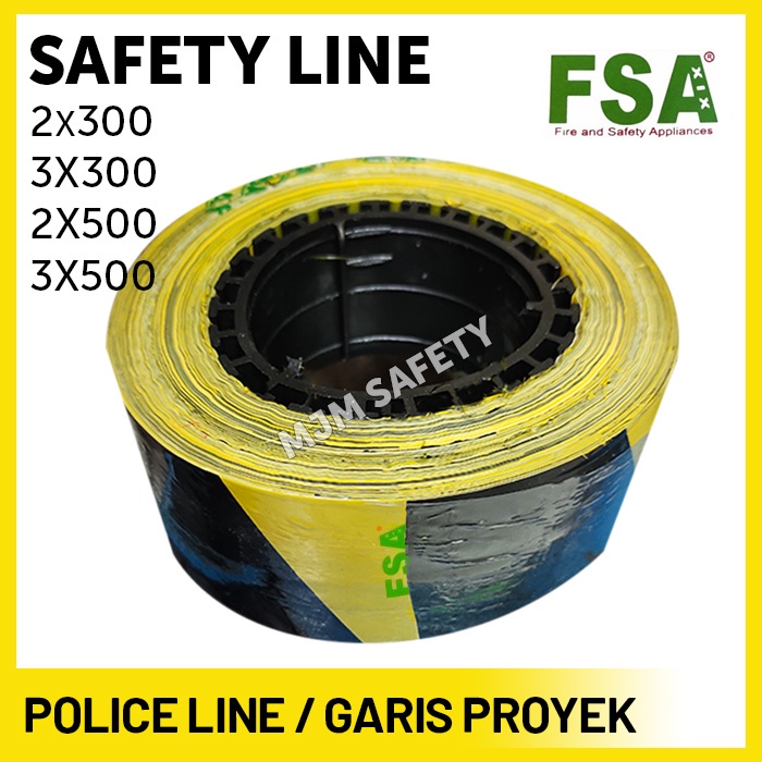 Jual FSA Safety Police Line Garis Pembatas Polisi Proyek 3inch x 500m ...