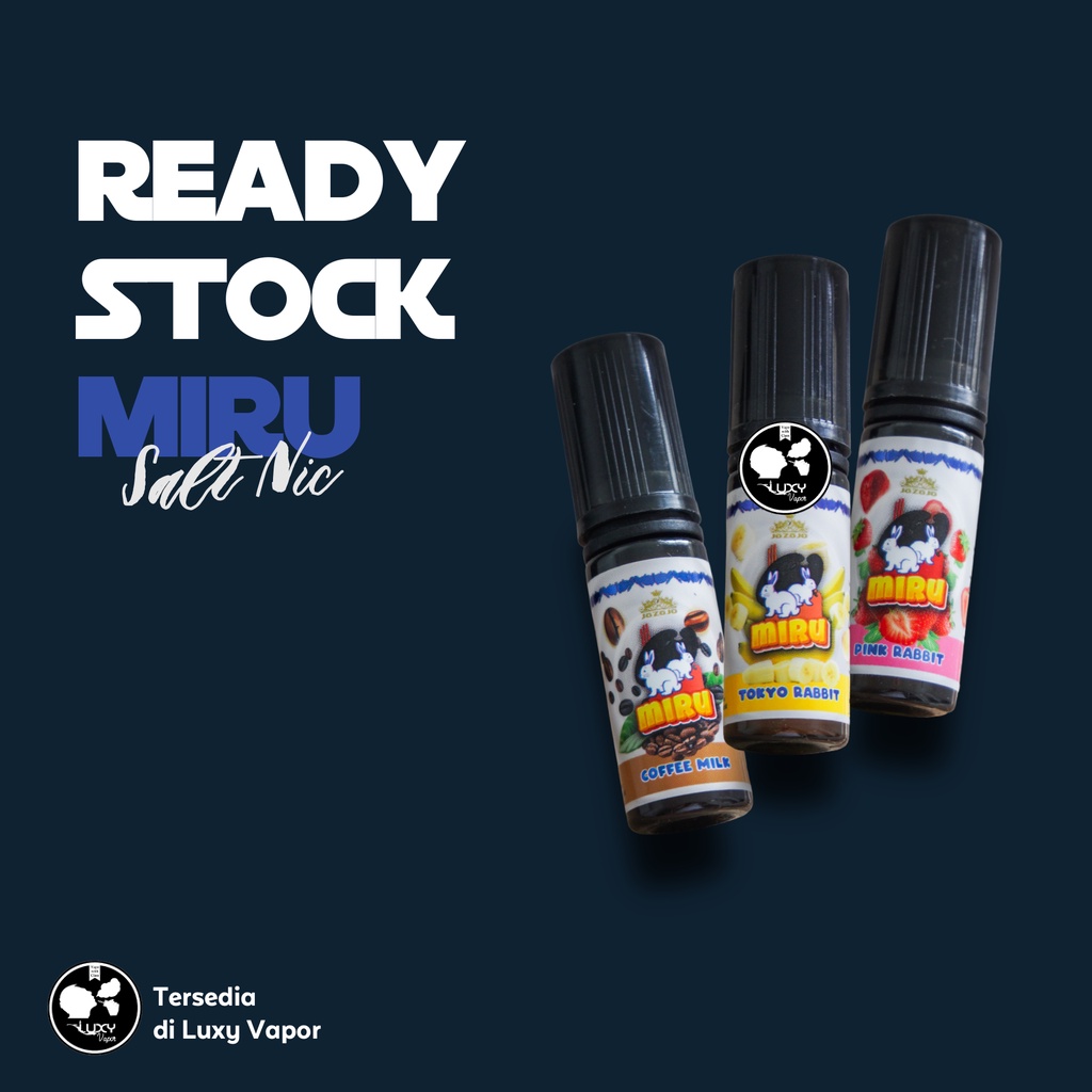 Jual Miru Creamy Liquid Salt Nic Coffee Milk Banana Creme Strawberry ...