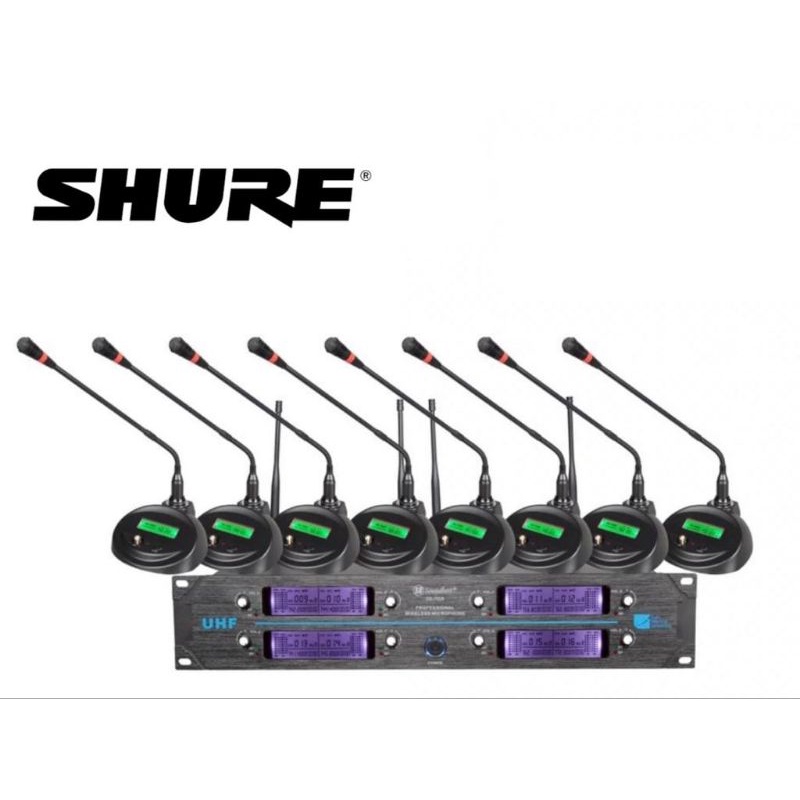 Jual Mic podium wireless shure sb 7008 mic wireless conference 8 mic ...