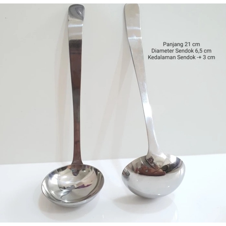 Jual Sendok Sop Stainless Ujung Oval / Irus Sayur Kuah Restoran Hotel ...