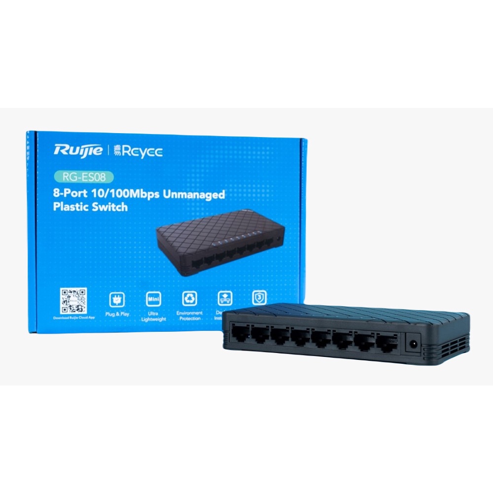Jual Ruijie RG-ES08 Unmanaged Switch Hub 8Port LAN - IEM | Shopee Indonesia