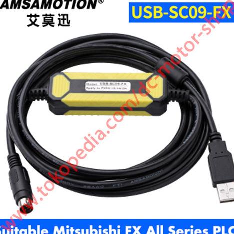 Jual USB-SC09-FX PLC data Programming Cable FOR MITSUBISHI FX Kabel PLC ...