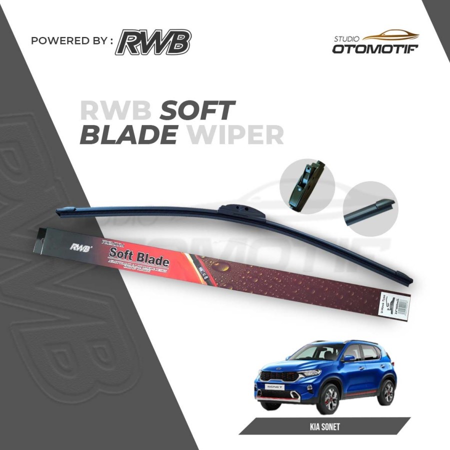 Jual RWB S52 WIPER KIA SONET SOFT FRAMELESS WIPER WINDSHIELD SONET ...