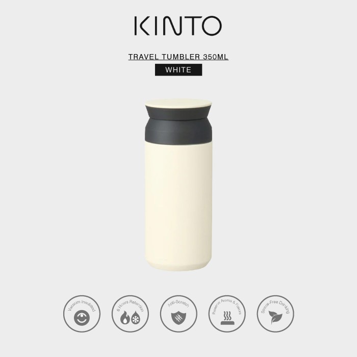 Jual Kinto Travel Tumbler 350Ml White | Shopee Indonesia