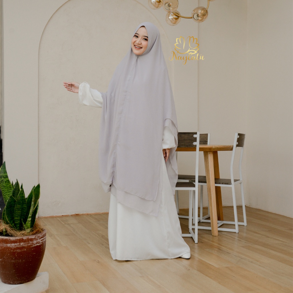 Jual Jilbab Hijab Khimar Syari Nonpad Jumbo Handsplit | Shopee Indonesia