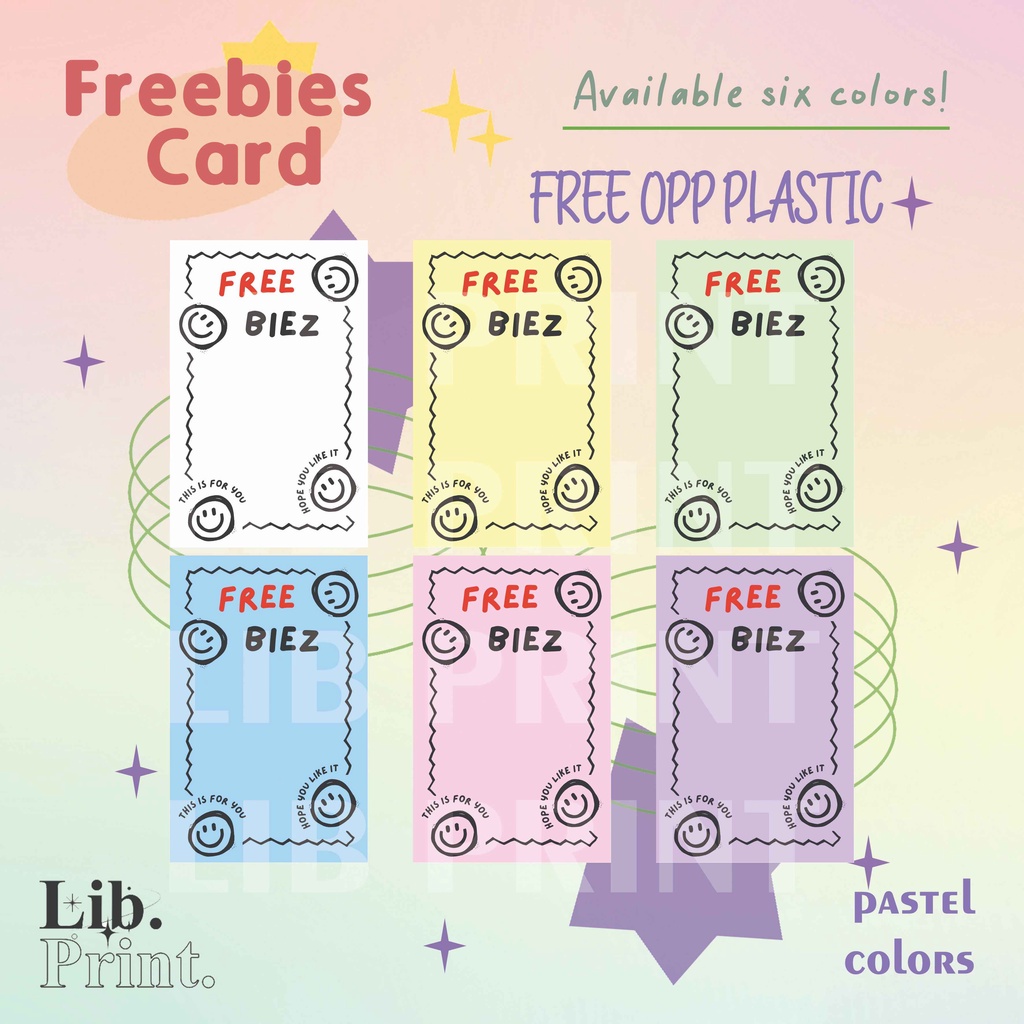 Jual FREEBIES CARD AESTHETIC / CUTE / PASTEL | Shopee Indonesia
