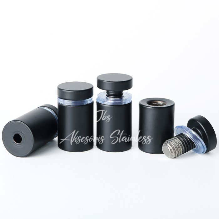 Jual PEN/PAKU IKLAN BLACK MATTE 12×25MM STAINLESS SS 201 ABL27 | Shopee ...