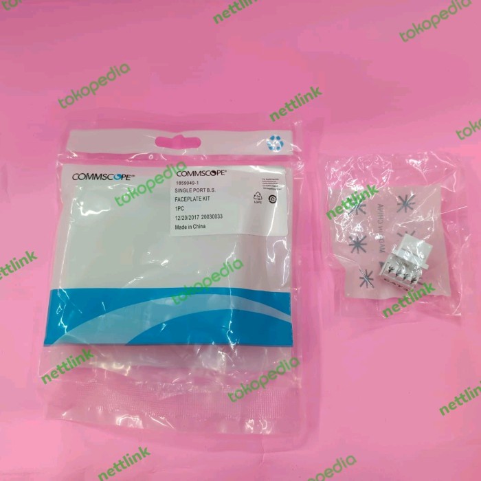 Jual Produk Terbaru Faceplat Telepon Lengkap Modular Jack Cat 3 Amp ...