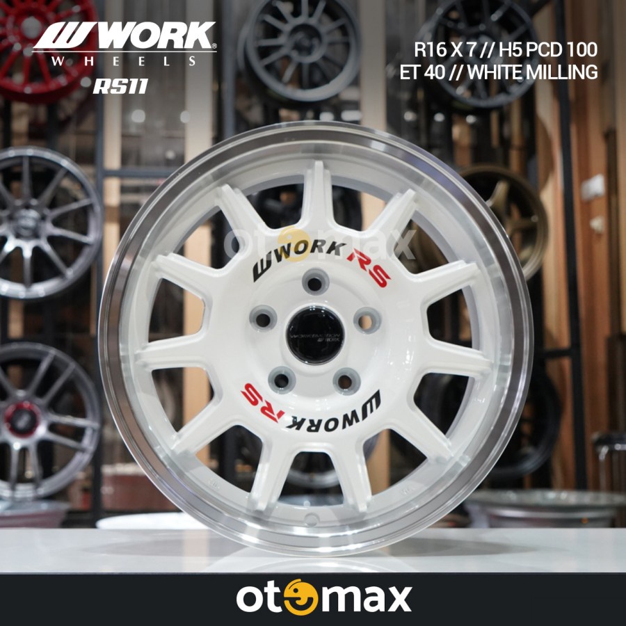 Jual Velg Mobil Work RS11 Ring 16 PCD 100 White | Shopee Indonesia
