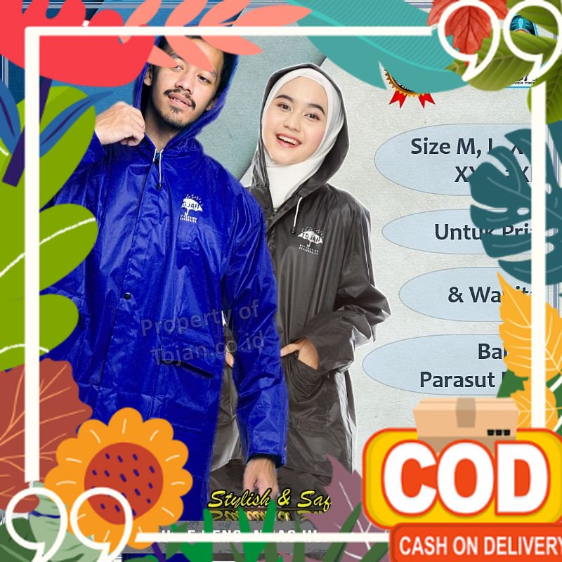 Jual Motif Baru / Jas Hujan Pria Wanita Setelan TOJAN Mantel Hujan Jas Ujan Jumbo Mantol Hujan ...