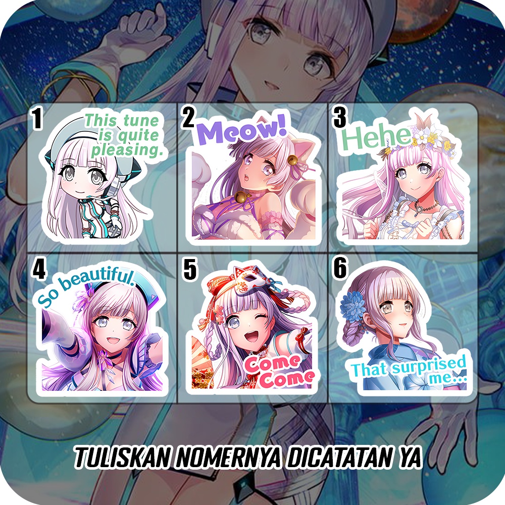 Jual Stiker Glossy Saki izumo D4DJ, Sticker Anime Lucu Anti Air Untuk ...