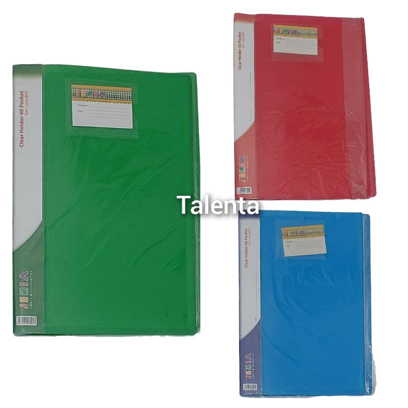 Jual Map Kantong/Clear Holder/Document Keeper Folio 40 Lembar | Shopee ...