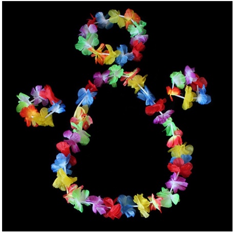 Jual Kalung Kembang Bunga Hawai Selamat Datang Hawaian Lei Warna Warni ...