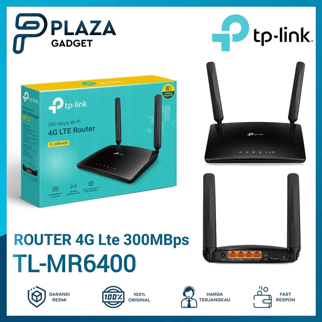 Jual TPLink TL-MR6400 Wireless N 4G LTE Router WiFi Modem MiFi TP-Link ...