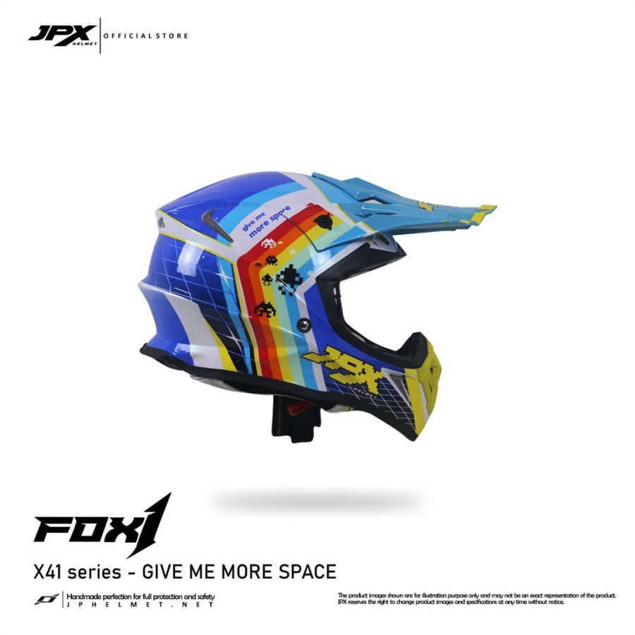 Jual Helm JPX FOX1 FULL FACE X41 GIVE ME MORE SPACE DOFF | Shopee Indonesia