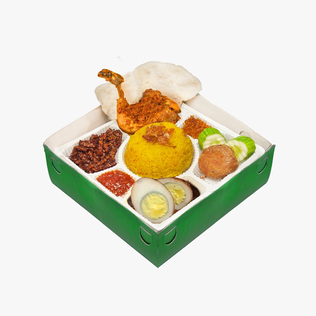 Jual Nasi Kuning Gembira Nasi Box Lunch Box Ready Cepat Terenak | Shopee Indonesia