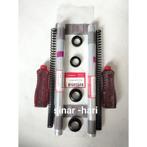 Jual AS SHOCK DEPAN KOMPLIT 5 ITEM ( KYZ ) HONDA ORIGINAL SUPRA X 125 ...