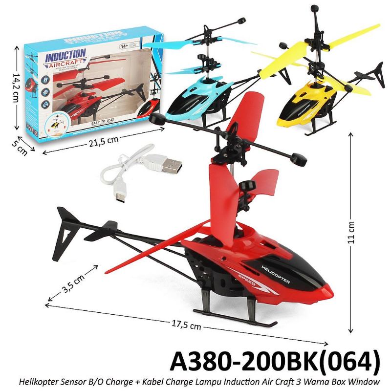 Jual Mainan Anak Helikopter Sensor Tangan / Helicopter Infrared ...