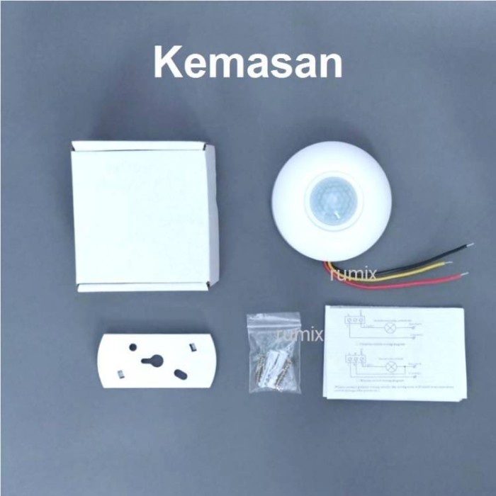 Jual Saklar Lampu Sensor Gerak Pir switch Otomatis Motion Detector ...