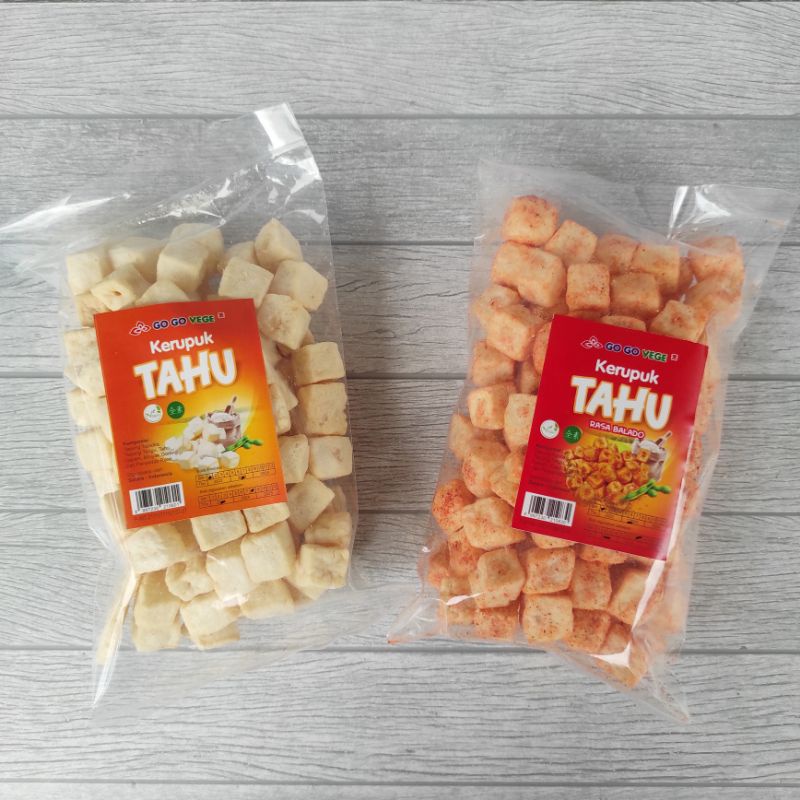 Jual Go Go Vege Kerupuk Tahu Vegetarian Vegan | Shopee Indonesia